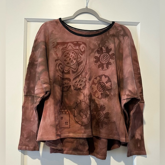 Blue Fish | Tops | Blue Fish Crop Thermal In Iconic Blue Fish Flowers ...